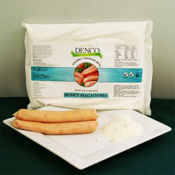Denco Gourmet Sausage Meal Steak & Onion GF | Outback Smoke and Slice