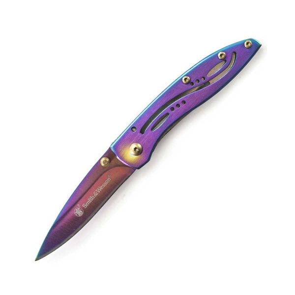 Smith & Wesson Frame Lock Folding Knife | Outback Smoke and Slice